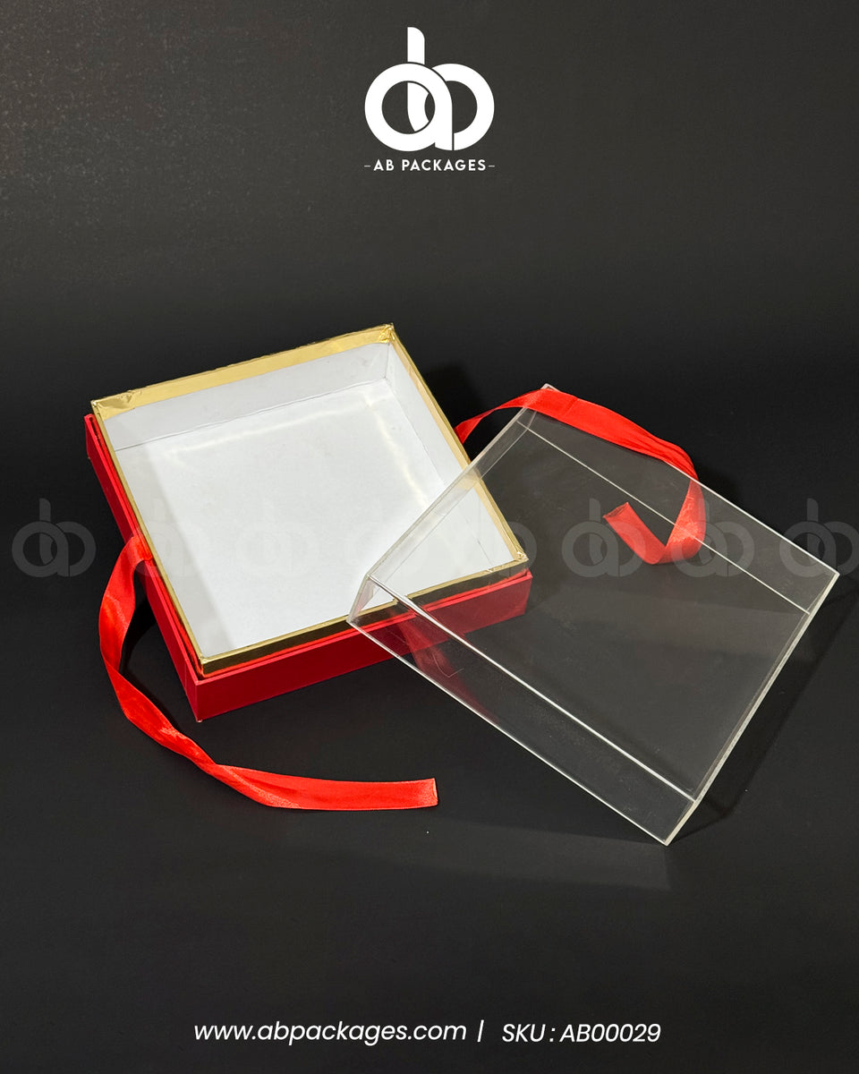 Luxe Crystal Charm Gift Box – Red Elegance Edition – AB PACKAGES