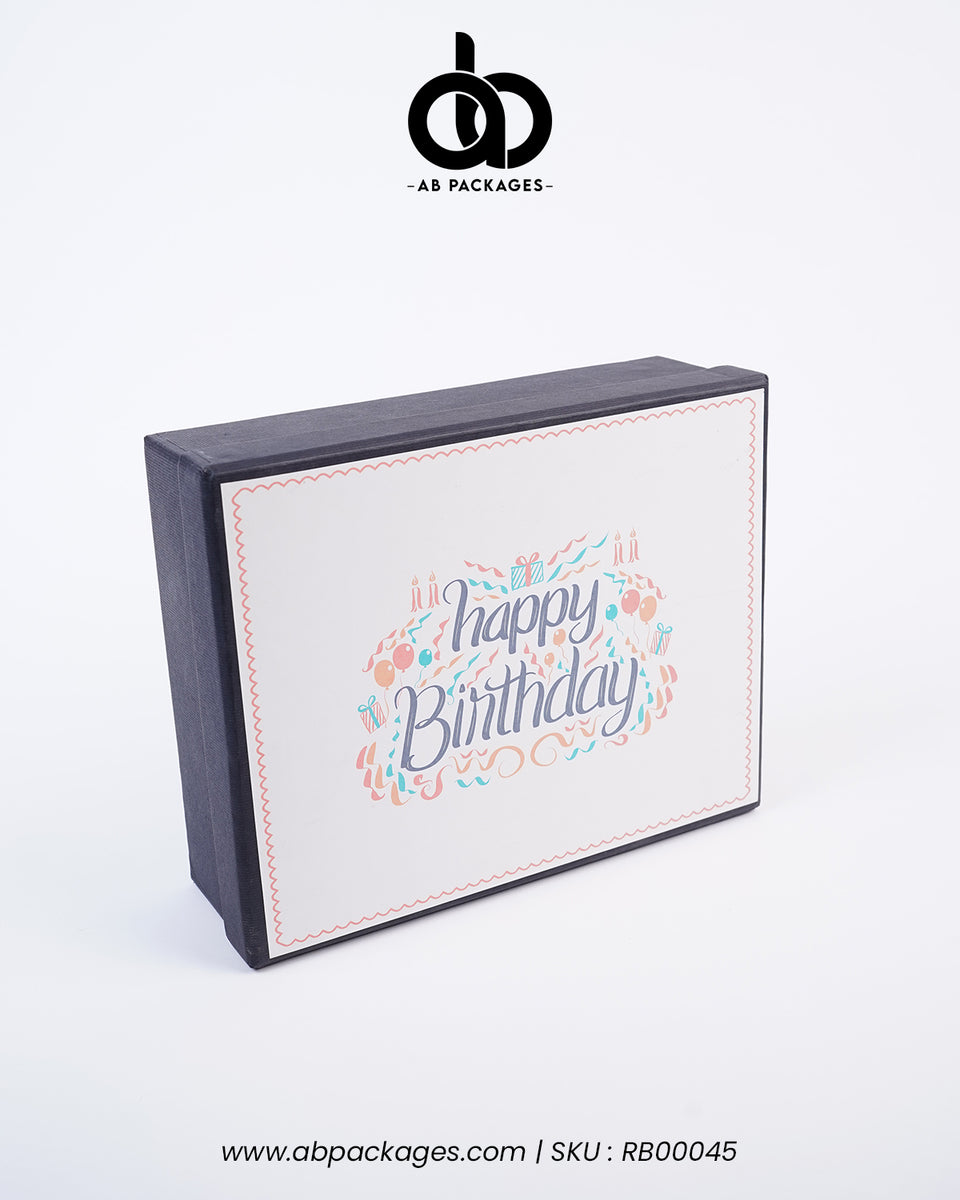 Cheerful Birthday Rigid Box – AB PACKAGES