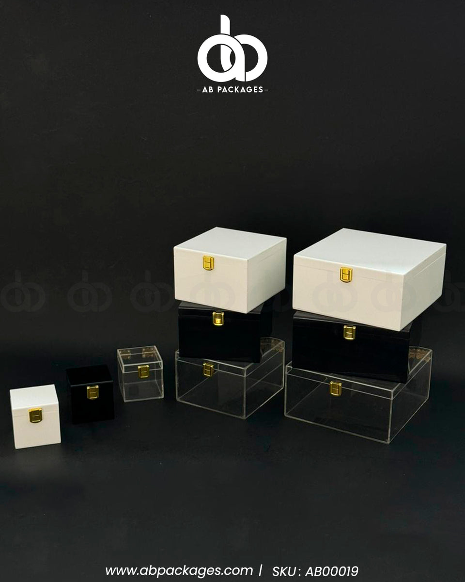 Luxury Signature Acrylic Storage Box – AB PACKAGES