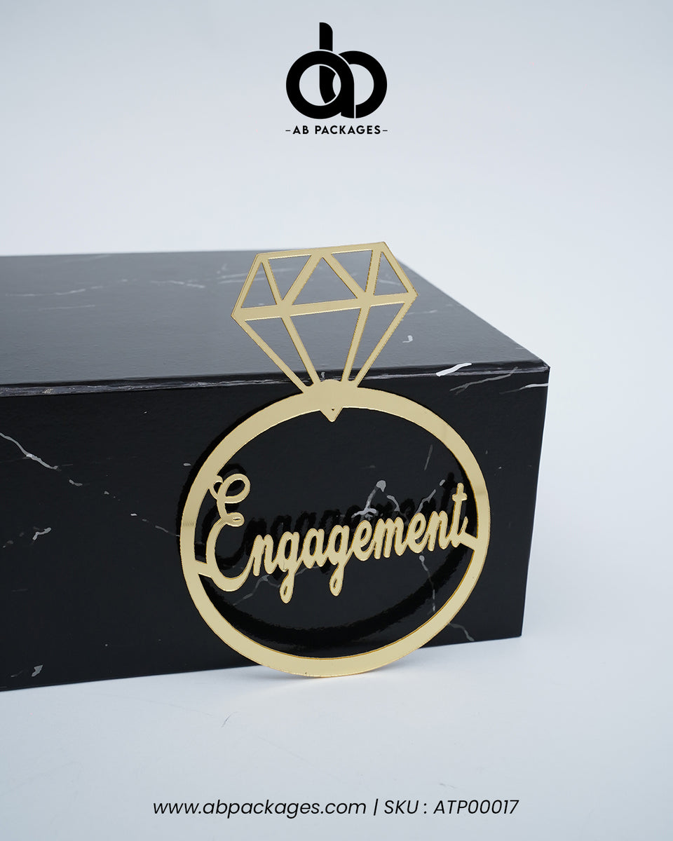 Ring Design Engagement Acrylic Topper – AB PACKAGES