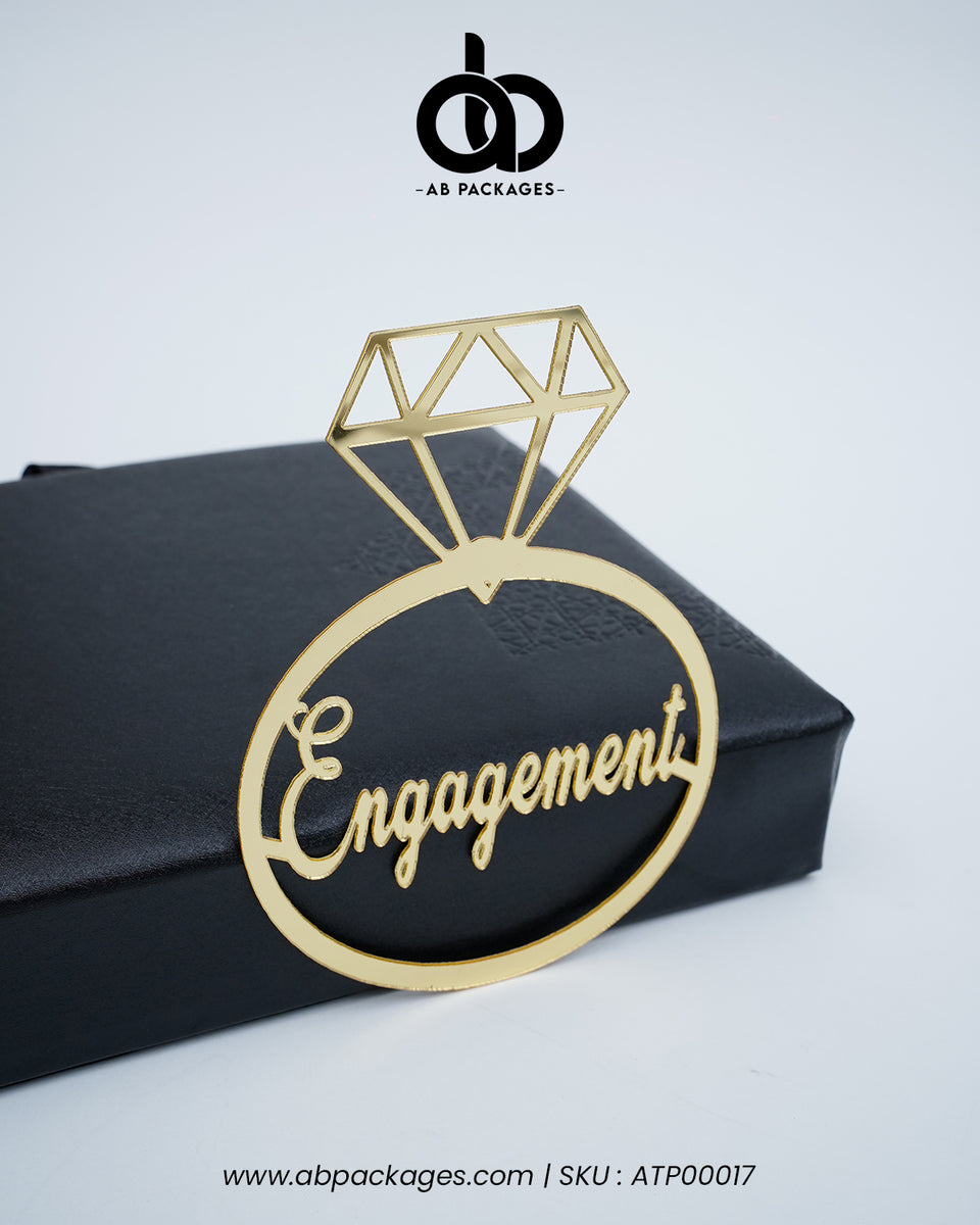Ring Design Engagement Acrylic Topper – AB PACKAGES