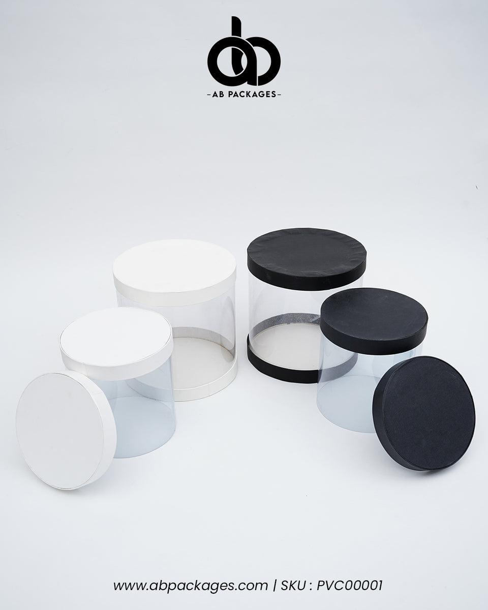 Round Flower PVC Box – AB PACKAGES