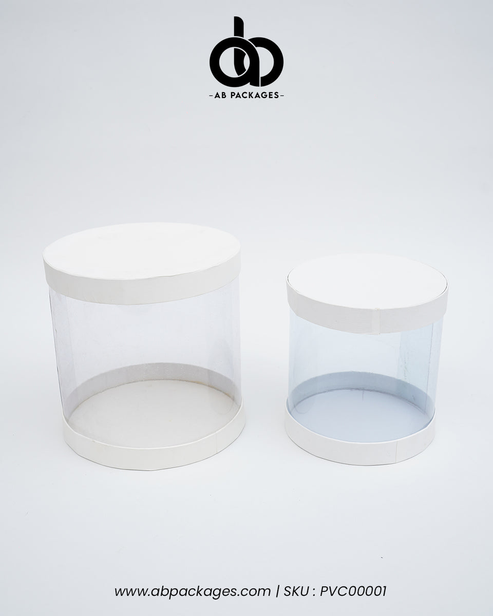 Round Flower PVC Box – AB PACKAGES