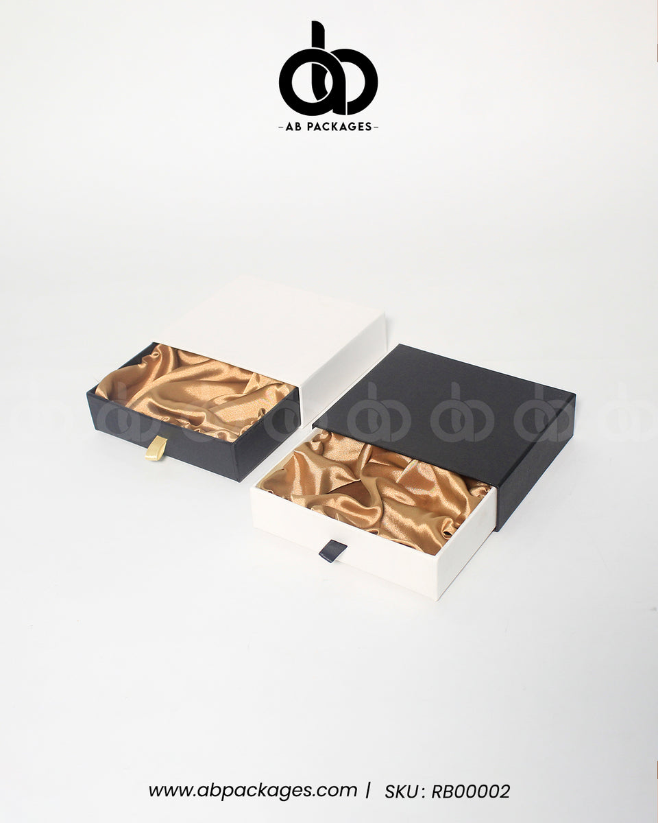 Black & White Rigid Perfume Box – AB PACKAGES