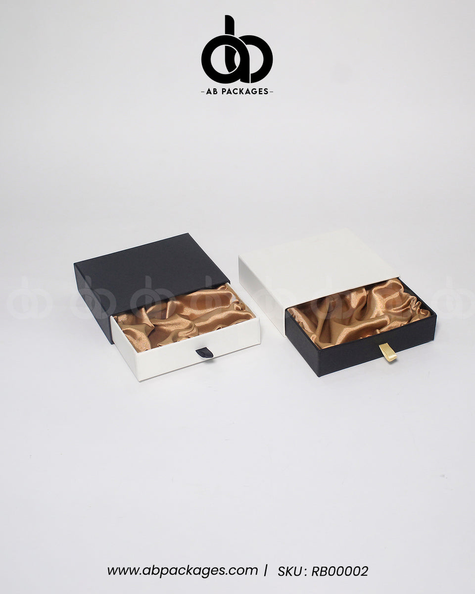 Black & White Rigid Perfume Box – AB PACKAGES